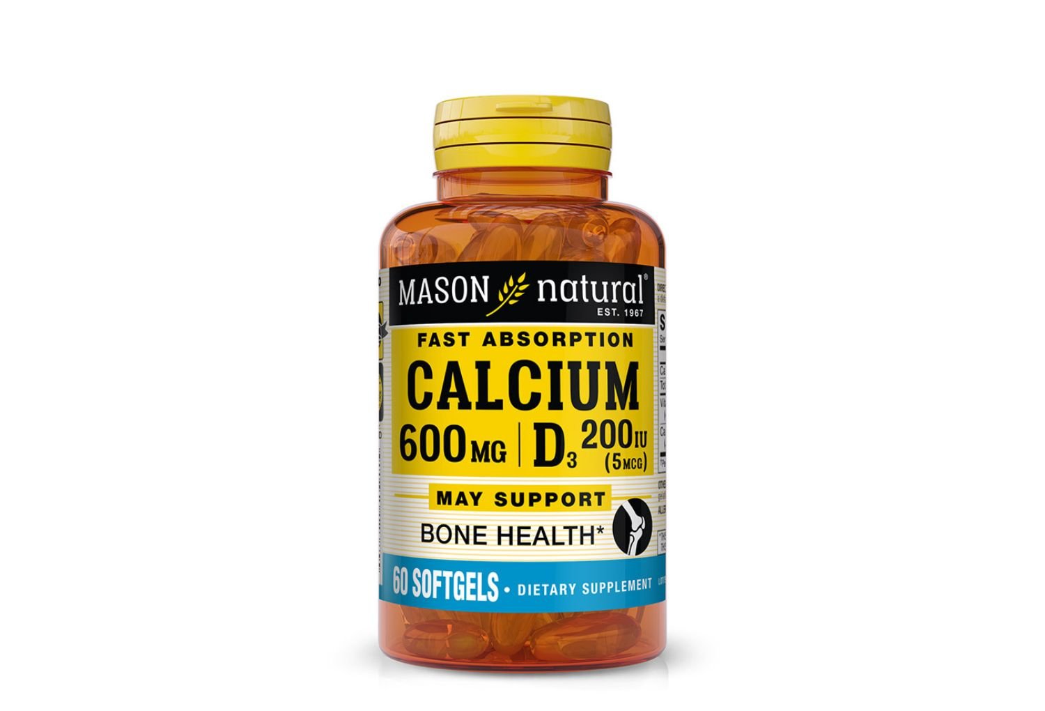 FAST ABSORPTION CALCIUM 600MG with VITAMIN D3 SOFTGELS – Nexusnest